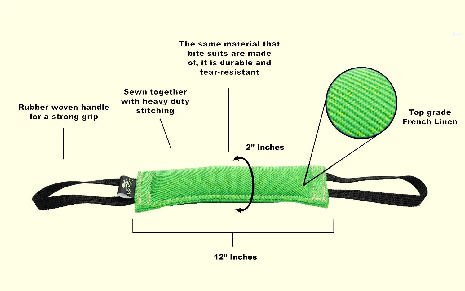 Bite Suit Tug Toy - 2 Handle - Cali K9® Modern Dog Training